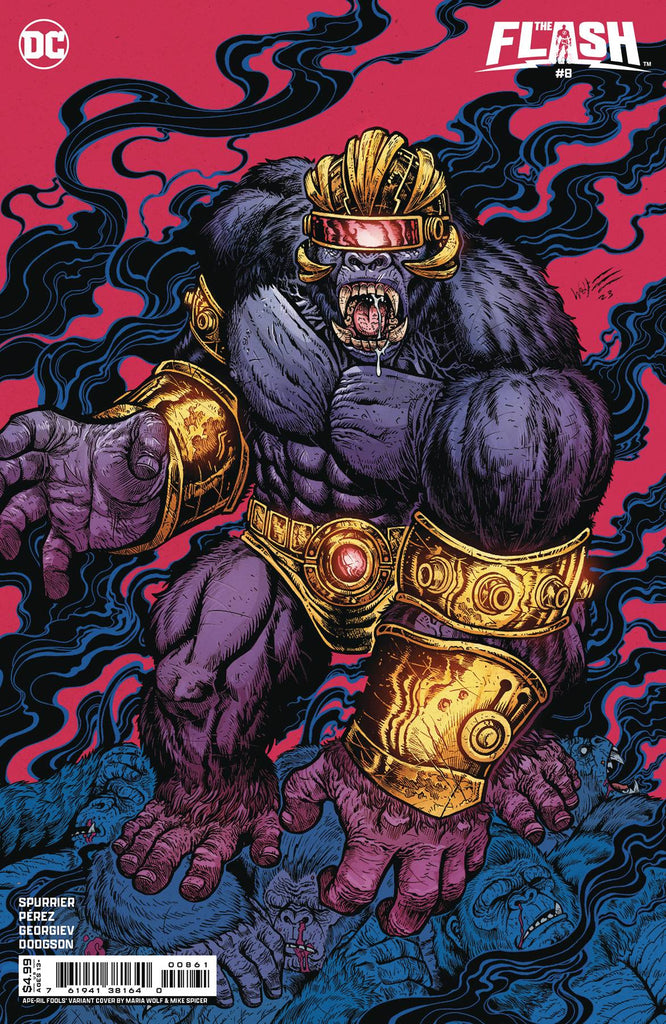 FLASH #8 CVR D MARIA WOLF APRIL FOOLS GORILLA GRODD CSV DC COMICS (1D0 ...